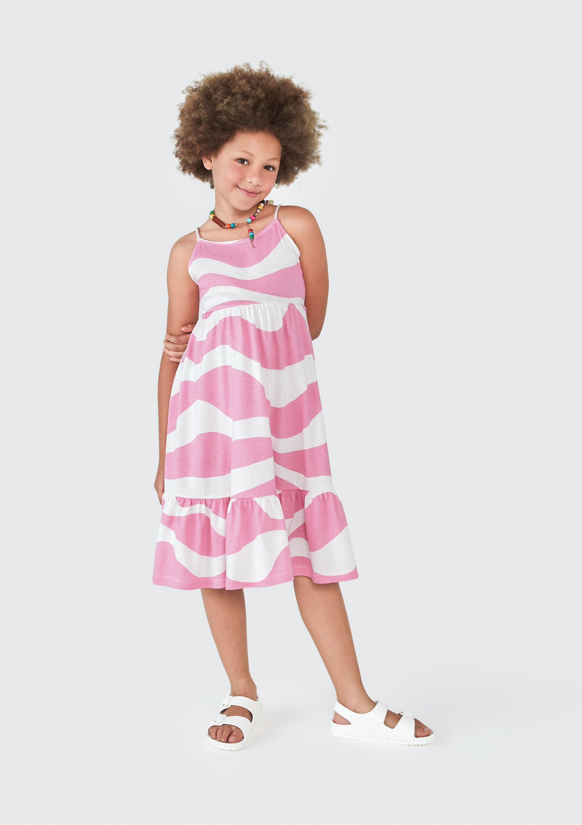 Vestido Curto Infantil - Rosa